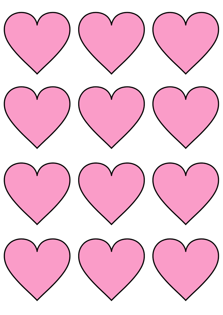 12 Free Printable Heart Shapes