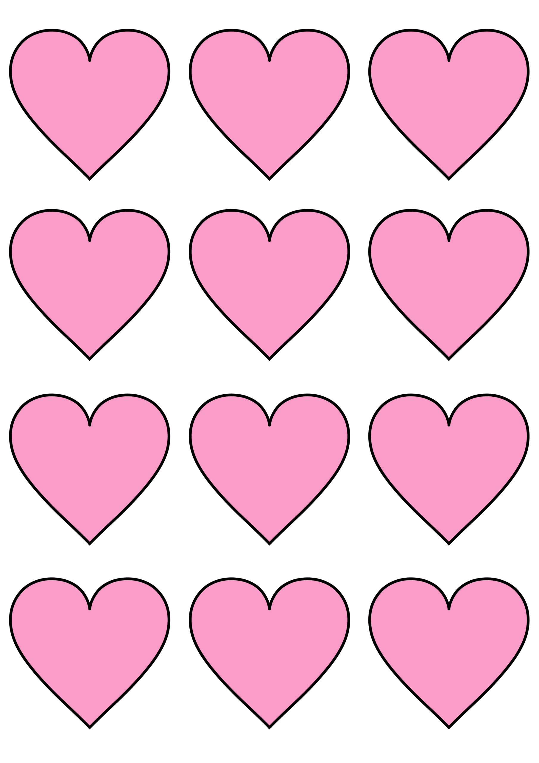 12 Free Printable Heart Shapes
